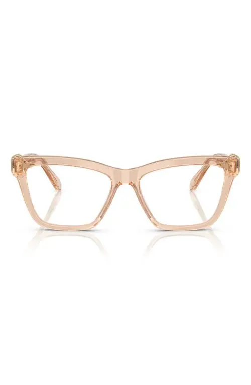SWAROVSKI 55mm Square Eyeglasses - Beige