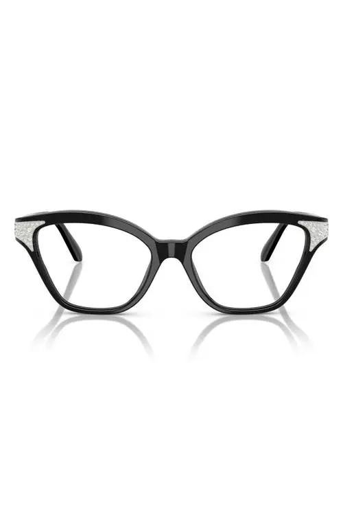 SWAROVSKI 54mm Cat Eye Optical Glasses - Black