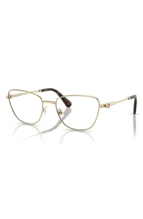 SWAROVSKI 55mm Cat Eye Optical Glasses - Pale Gold