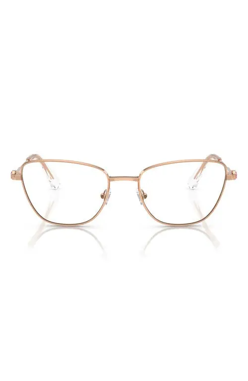 SWAROVSKI 55mm Cat Eye Optical Glasses - Rose Gold