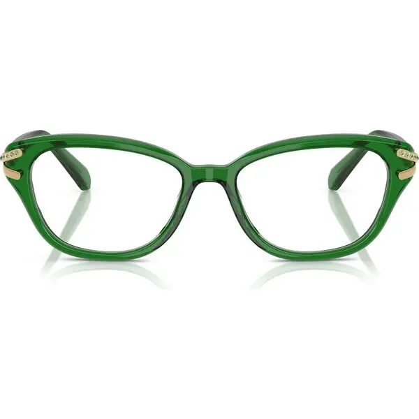SWAROVSKI 52mm Pillow Optical Glasses - Transparent Green