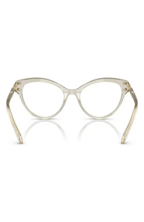 SWAROVSKI 55mm Cat Eye Optical Glasses - Beige