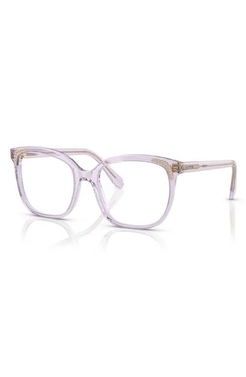 SWAROVSKI 54mm Butterfly Optical Glasses - Transparent Lilac/demo Lens