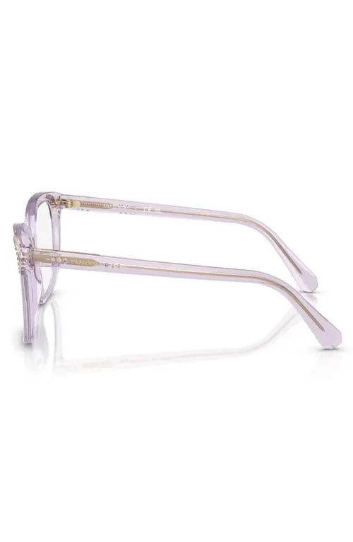 SWAROVSKI 54mm Butterfly Optical Glasses - Transparent Lilac/demo Lens