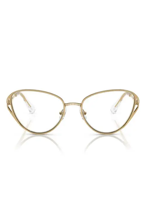 SWAROVSKI 57mm Cat Eye Optical Glasses - Gold