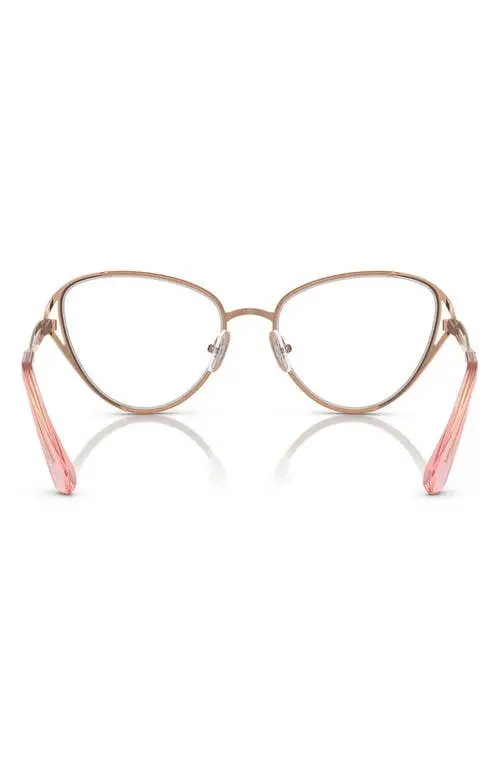 SWAROVSKI 57mm Cat Eye Optical Glasses - Rose Gold