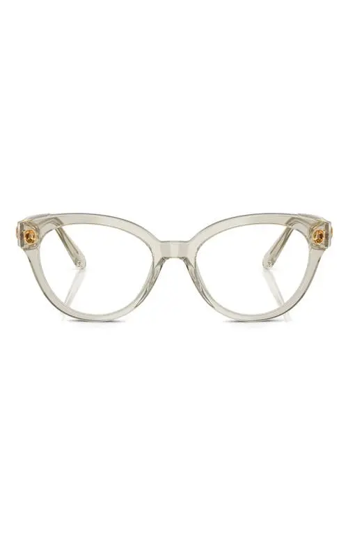 SWAROVSKI 52mm Round Eyeglasses - Beige