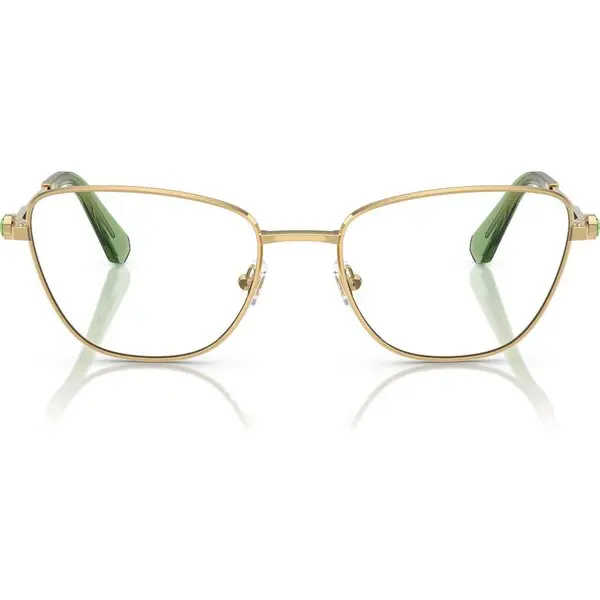 SWAROVSKI 53mm Cat Eye Optical Glasses - Gold