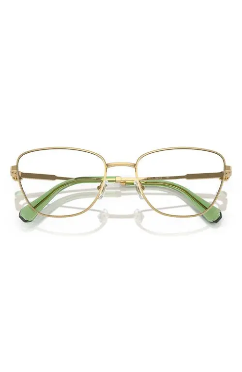 SWAROVSKI 53mm Cat Eye Optical Glasses - Gold