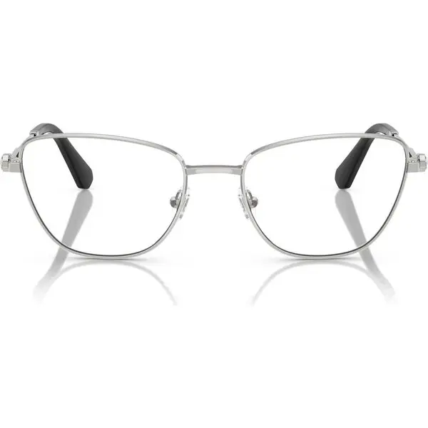 SWAROVSKI 53mm Cat Eye Optical Glasses - Silver
