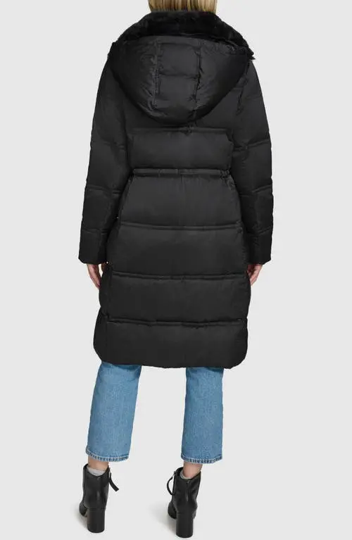 Andrew Marc Emery Faux Fur Trim Down