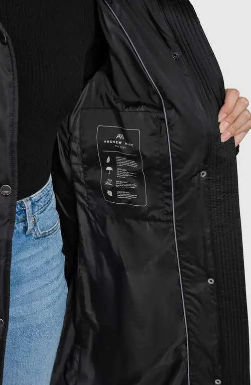 Andrew Marc Emery Faux Fur Trim Down