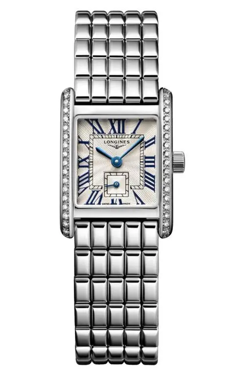 LONGINES Mini Dolcevita Diamond Bracelet Watch - Silver