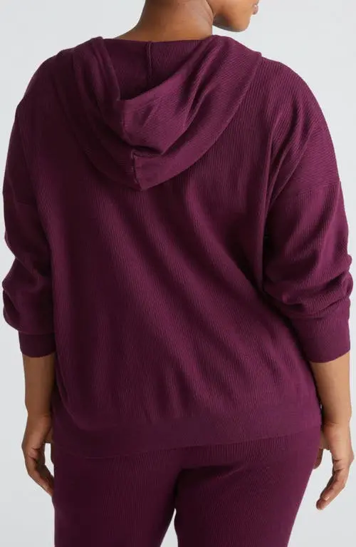 Universal Standard Rib Knit Zip-up Hoodie