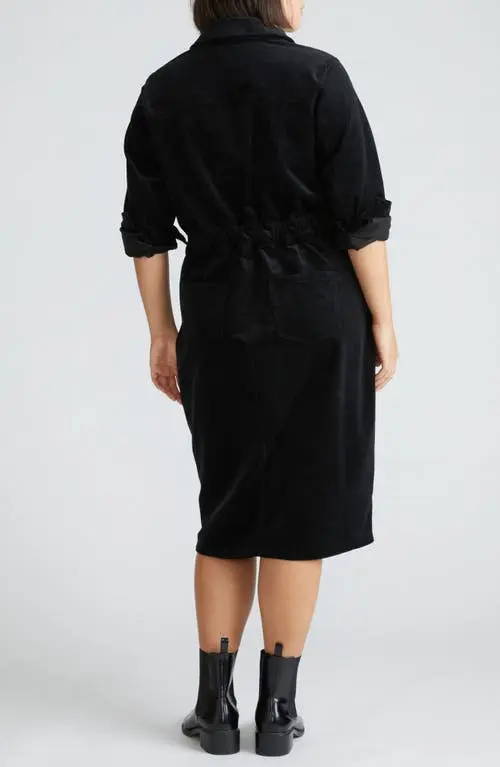 Universal Standard Dakota Long Sleeve Corduroy Shirtdress