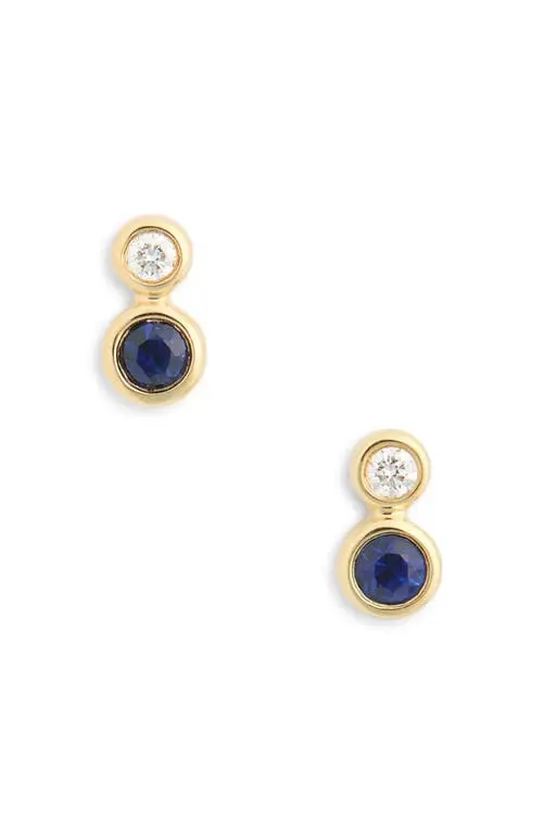 Bony Levy El Mar Stud Earrings - 18k Yellow Gold - Sapphire