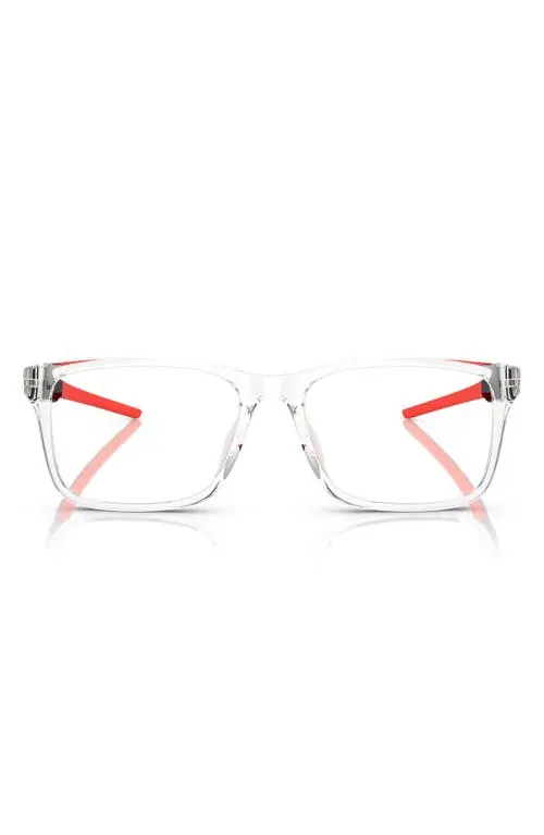 SCUDERIA FERRARI 56mm Square Eyeglasses - Crystal