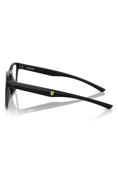 SCUDERIA FERRARI 56mm Square Optical Glasses - Transparent Grey