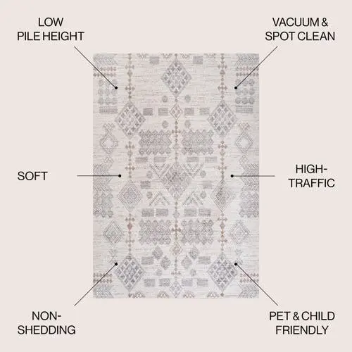 JONATHAN Y Bhalil Berber Diamond Geometric Area Rug