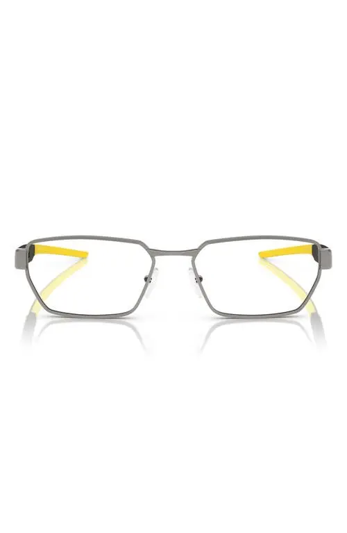 SCUDERIA FERRARI Irregular Optical Glasses - Gunmetal