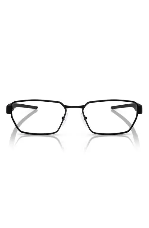 SCUDERIA FERRARI 55mm Irregular Eyeglasses - Matte Black