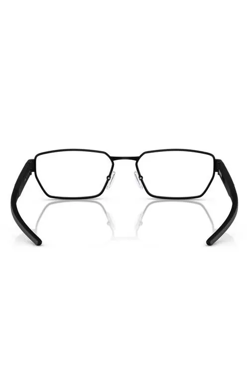 SCUDERIA FERRARI 55mm Irregular Eyeglasses - Matte Black