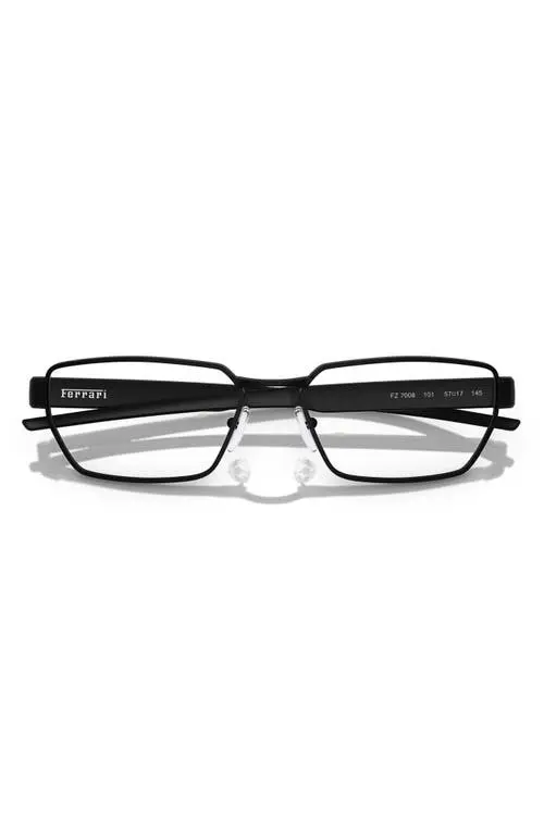 SCUDERIA FERRARI 55mm Irregular Eyeglasses - Matte Black