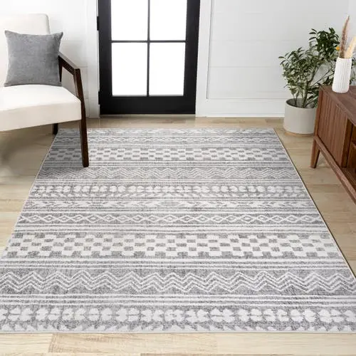 JONATHAN Y Imlil Geometric Stripe Area Rug
