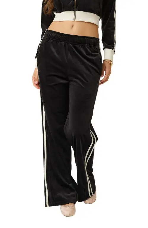 GOLDIE BYRD Velour Track Pants