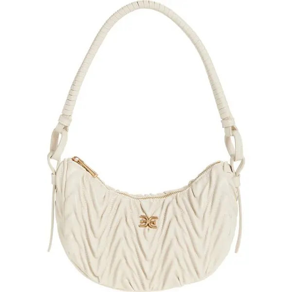 Sam Edelman Ari Quilted Leather Crescent Shoulder Bag