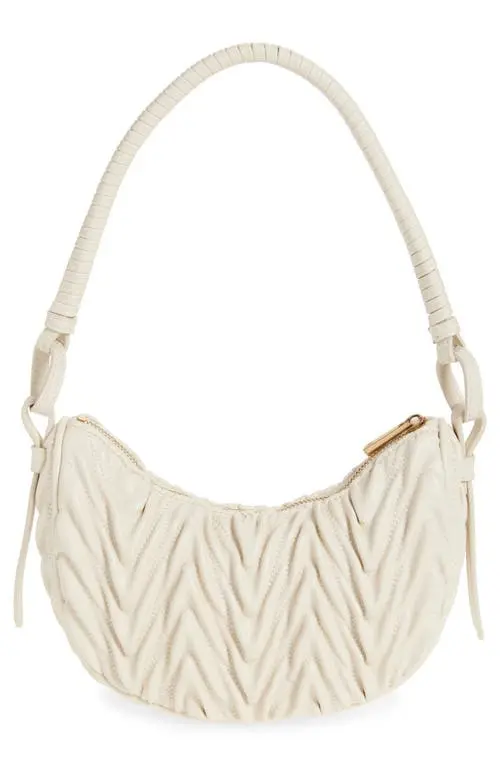 Sam Edelman Ari Quilted Leather Crescent Shoulder Bag