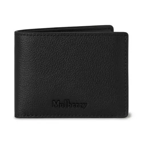 Mulberry Farringdon Compact Leather Bifold Wallet - Black