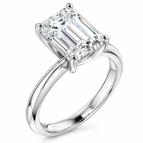 BLISS DIAMOND 3.00ct Lab Grown Emerald Cut Diamond Ring