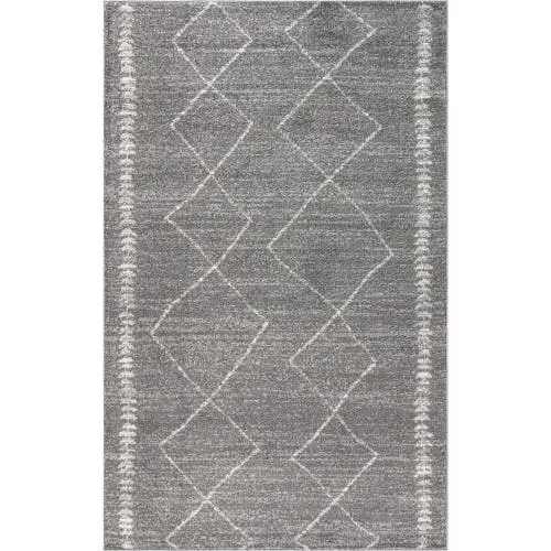 JONATHAN Y Zaina Moroccan Beni Souk Area Rug - Gray/cream