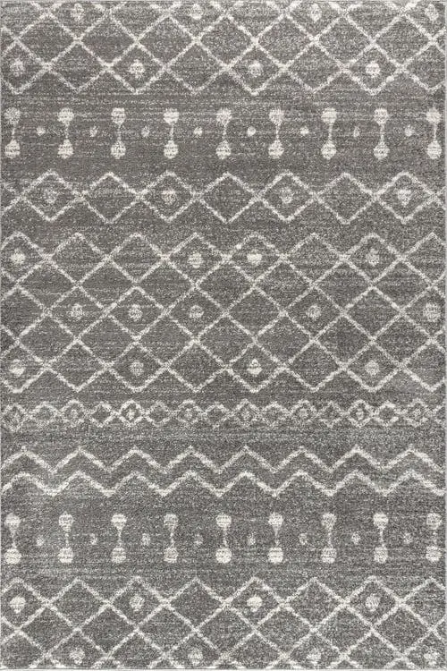 JONATHAN Y Aksil Moroccan Beni Souk Area Rug - Gray/cream