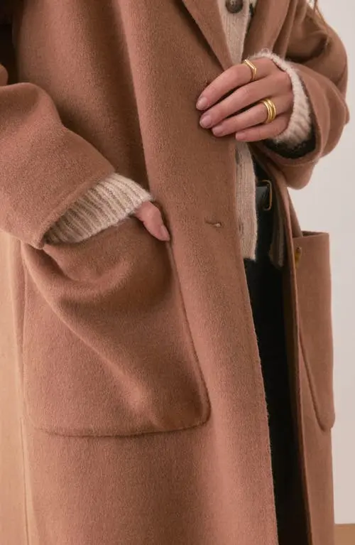 Marine Layer Longline Coat - Camel