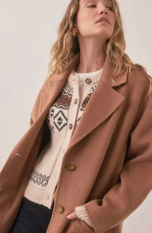 Marine Layer Longline Coat - Camel