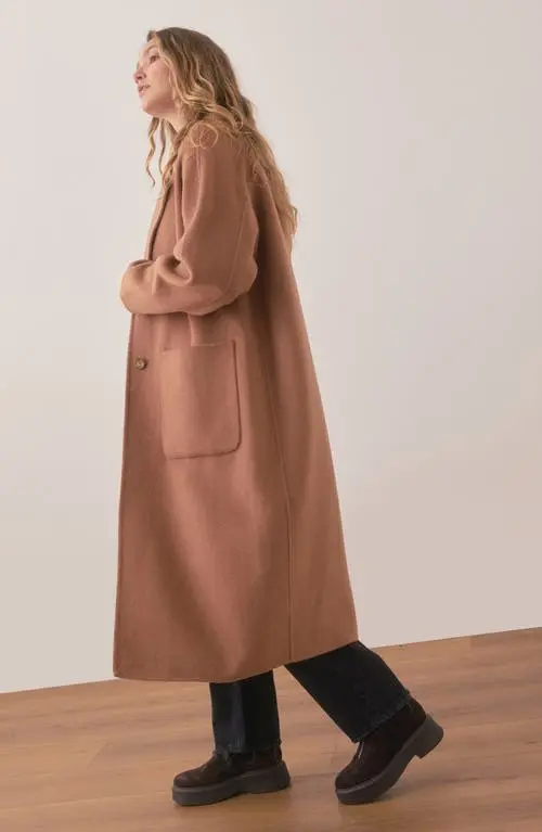 Marine Layer Longline Coat - Camel