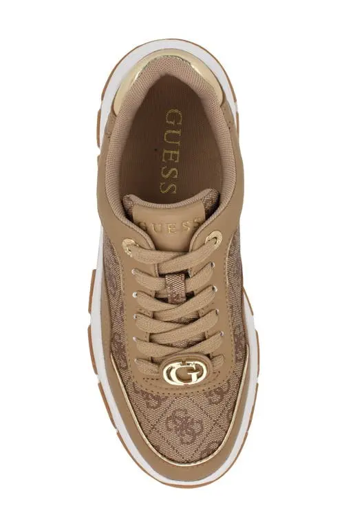 Guess Berrett Printed Sneakers - Light Natural