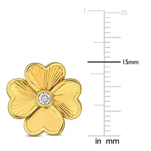 JULIANNA B. Diamond Flower Stud Earrings 10k