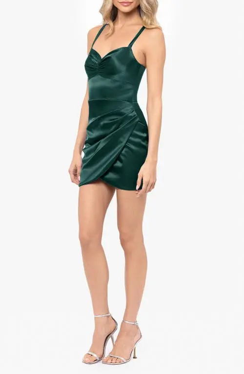 high neck ruched back satin mini dress Amazon.com: NATHGAM Women Satin Mini Dress Sexy Ruched Bodycon Short Dress  Elegant Wrap Tie Waist Puff Sleeve Club Cocktail Party Dress Black :  Clothing, Shoes & Jewelry