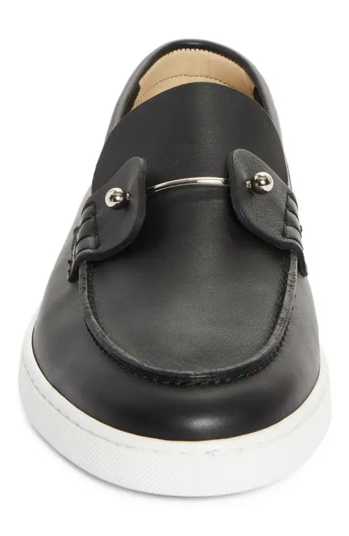 CHRISTIAN LOUBOUTIN Chambeliboat Flat Loafer - Bk01-black