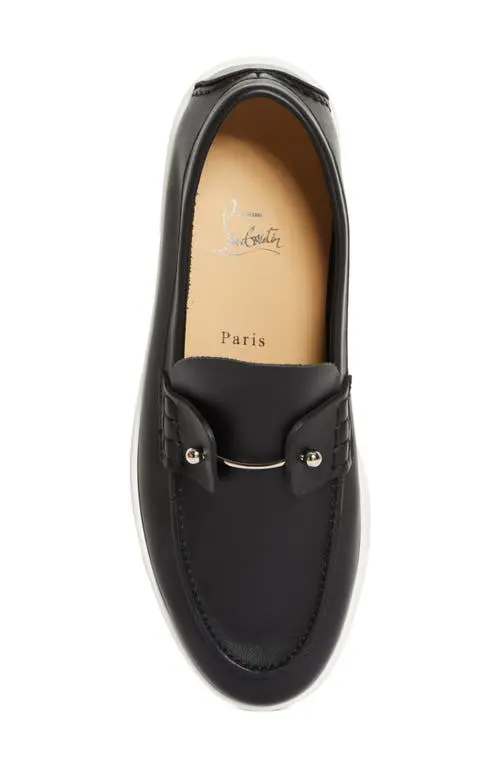 CHRISTIAN LOUBOUTIN Chambeliboat Flat Loafer - Bk01-black