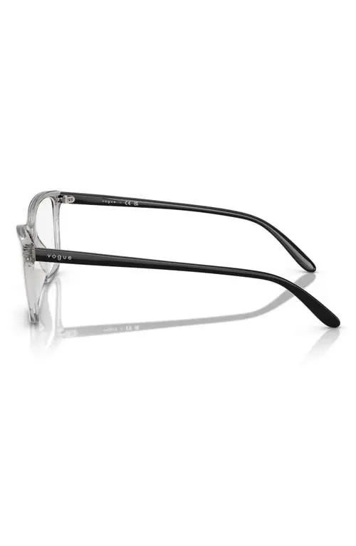 VOGUE 52mm Butterfly Eyeglasses - Transparent Grey