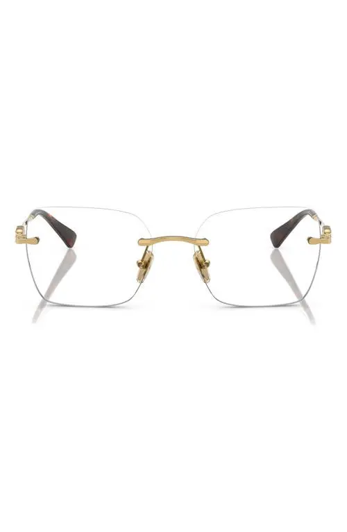 VOGUE 53mm Square Eyeglasses - Gold