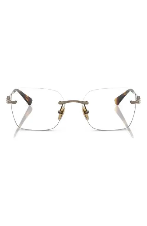 VOGUE 53mm Square Eyeglasses - Lite Brown