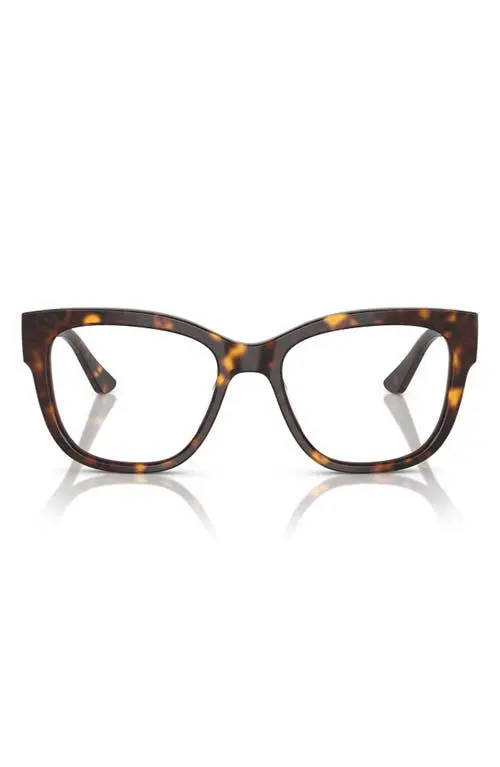 VOGUE 53mm Square Optical Glasses - Dk Havana