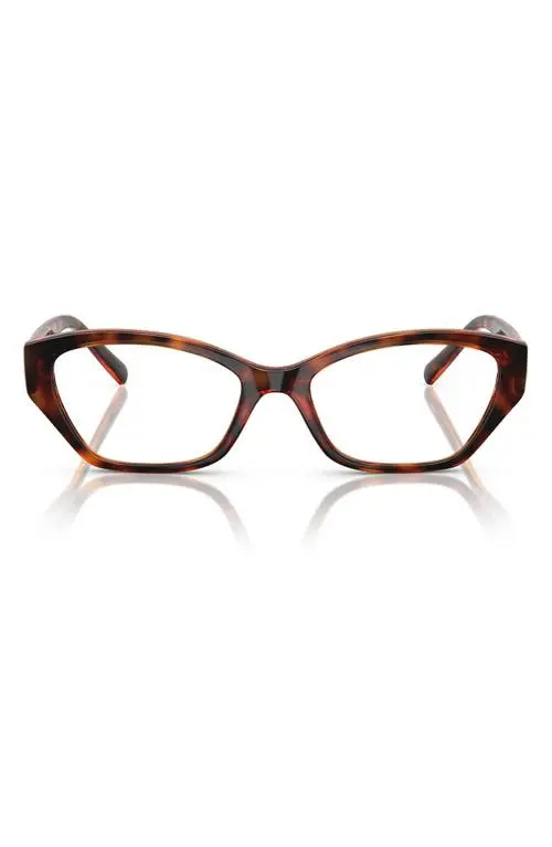 VOGUE 53mm Cat Eye Optical Glasses - Dark Havana