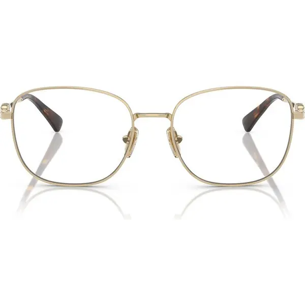 VOGUE 52mm Square Eyeglasses - Pale Gold/ Tort