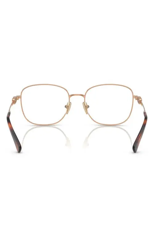 VOGUE 52mm Square Eyeglasses - Rose Gold